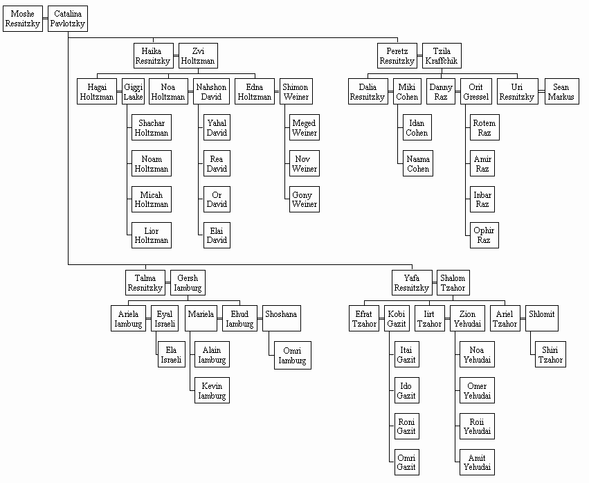 The family tree - Moshe